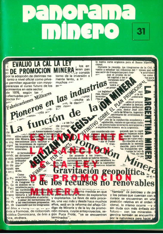 Edición 31 - Agosto y Septiembre 1979 | Panorama Minero